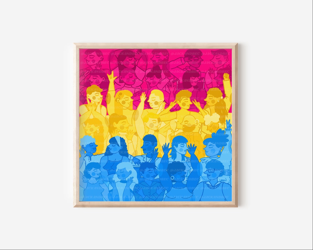 Pansexual PRIDE Print| Pride Flag| Pride Artwork| Gay Art| Gay Pride ...