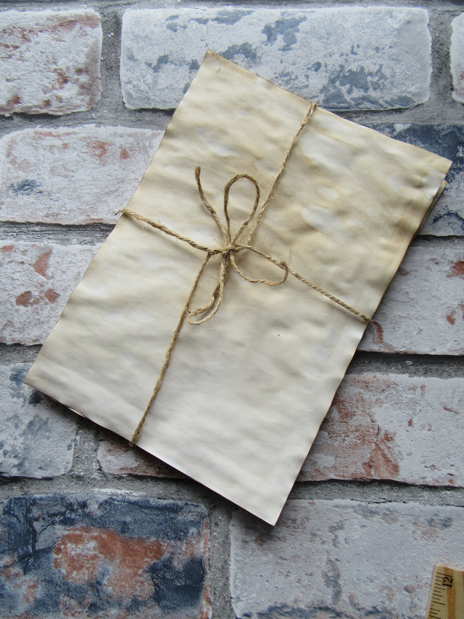 Coffee dyed journal paper coffee stained papers junk | Etsy