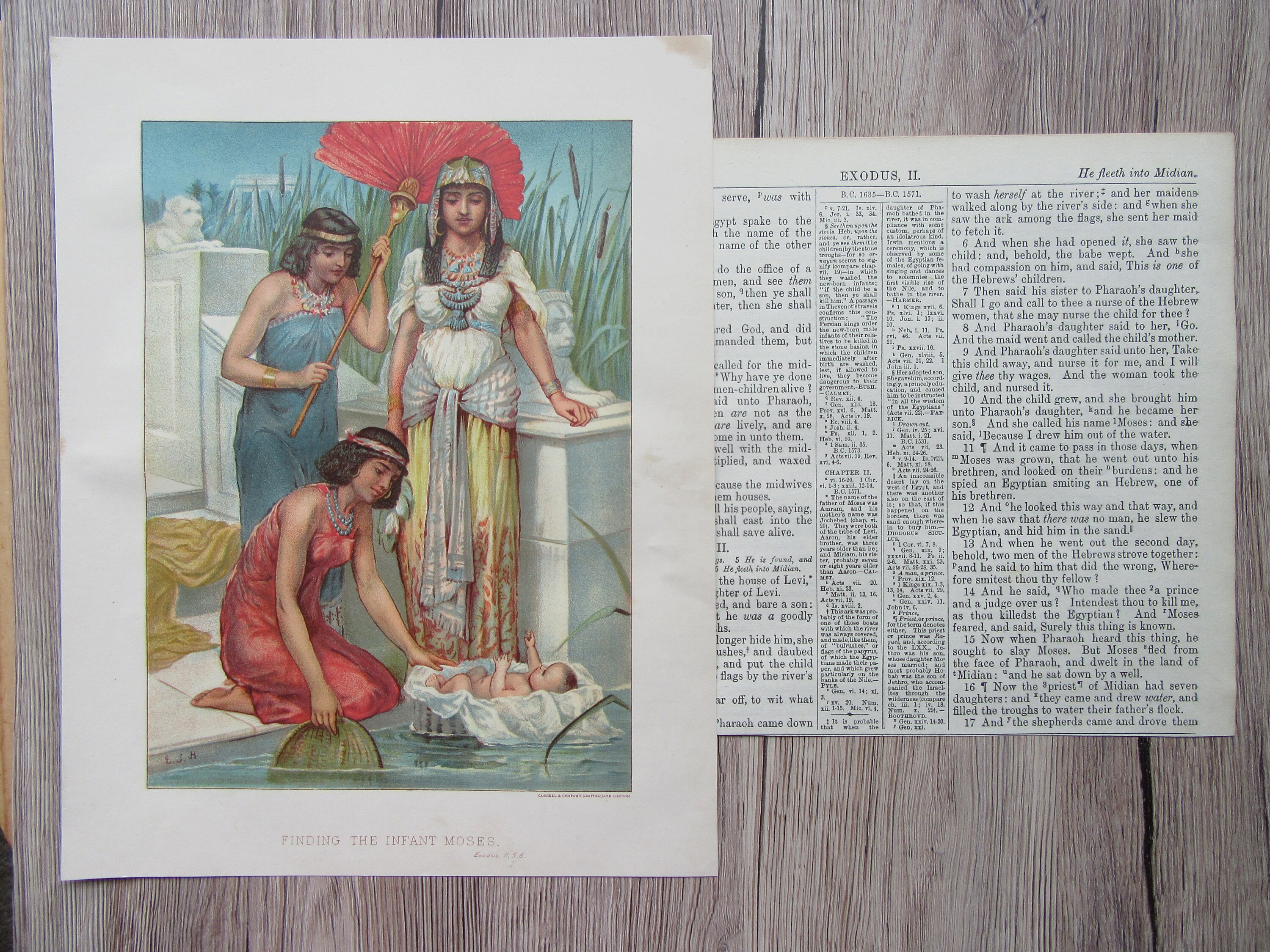 Antique bible colour plates religious images for framing | Etsy