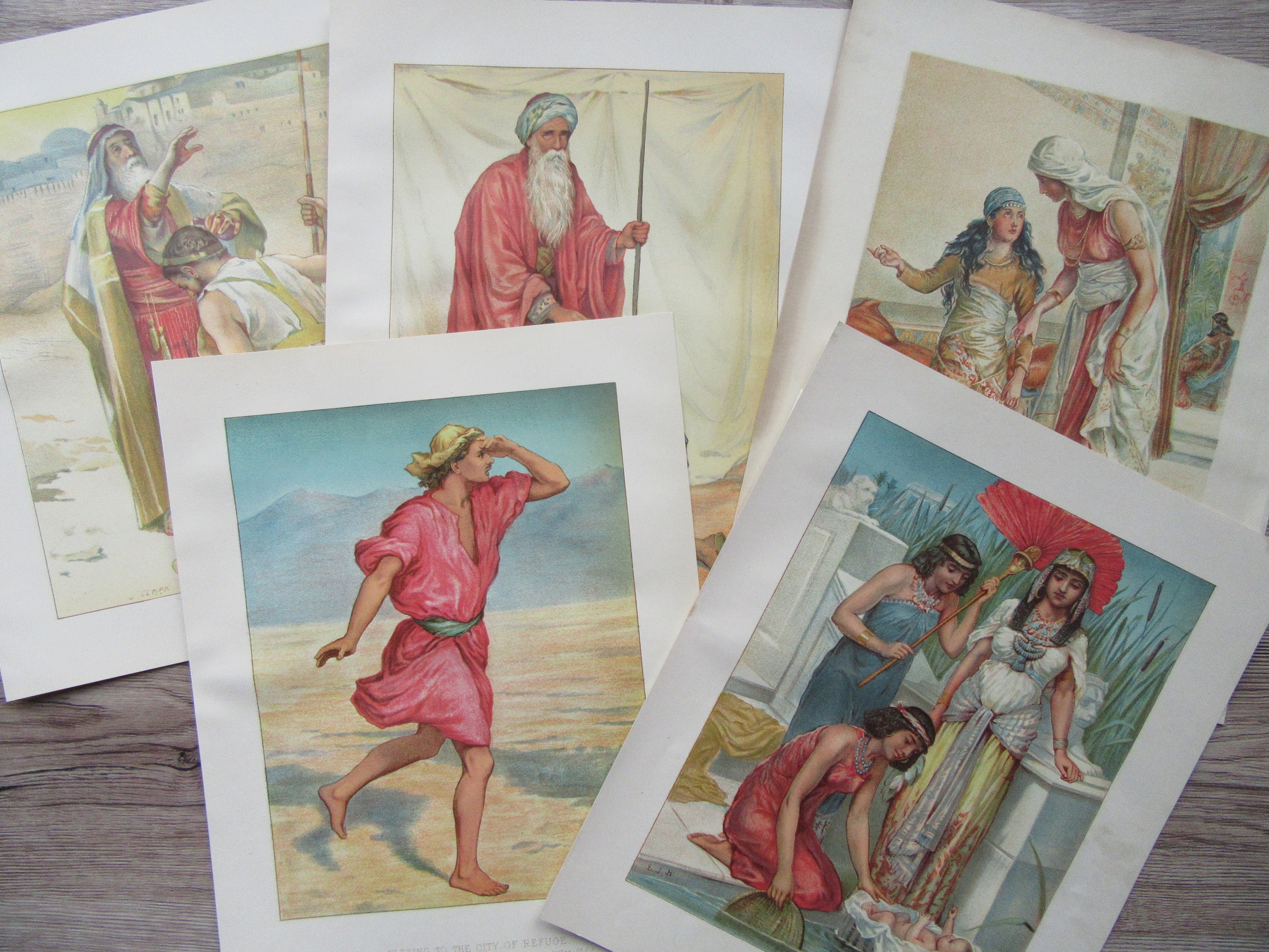 Antique bible colour plates religious images for framing | Etsy