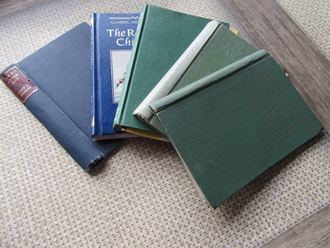 Vintage Book Cover Recycled Junk Journal Supply Create - Etsy