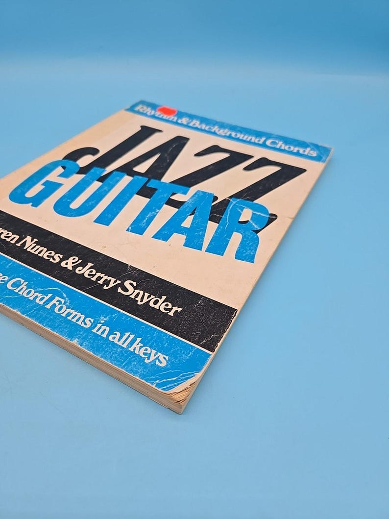 Warren Nunes 1973 Rhythm & Background Chords Jazz Guitar BOOK ONLY PB ...
