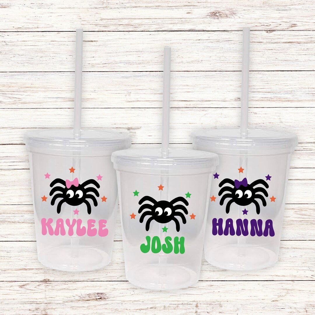 Personalized Spider Stadium Cup-halloween Party Cup-birthday Party Cup ...