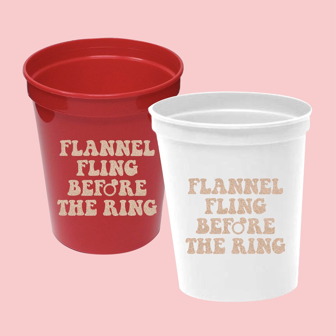 Flannel Fling Before the Ring Stadium Cups - Etsy