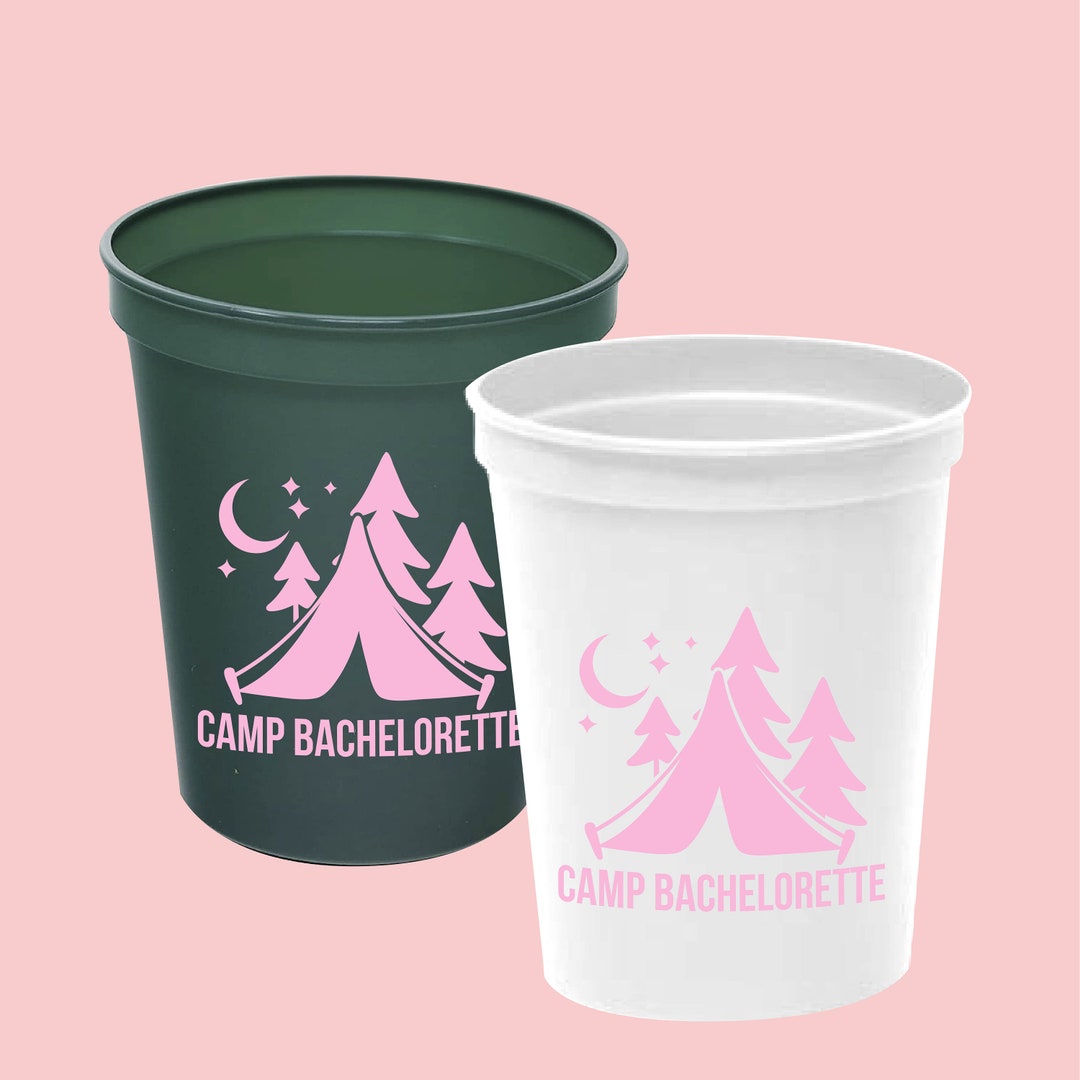 Camp Bachelorette-wilderness-stadium Cups-party Cups - Etsy