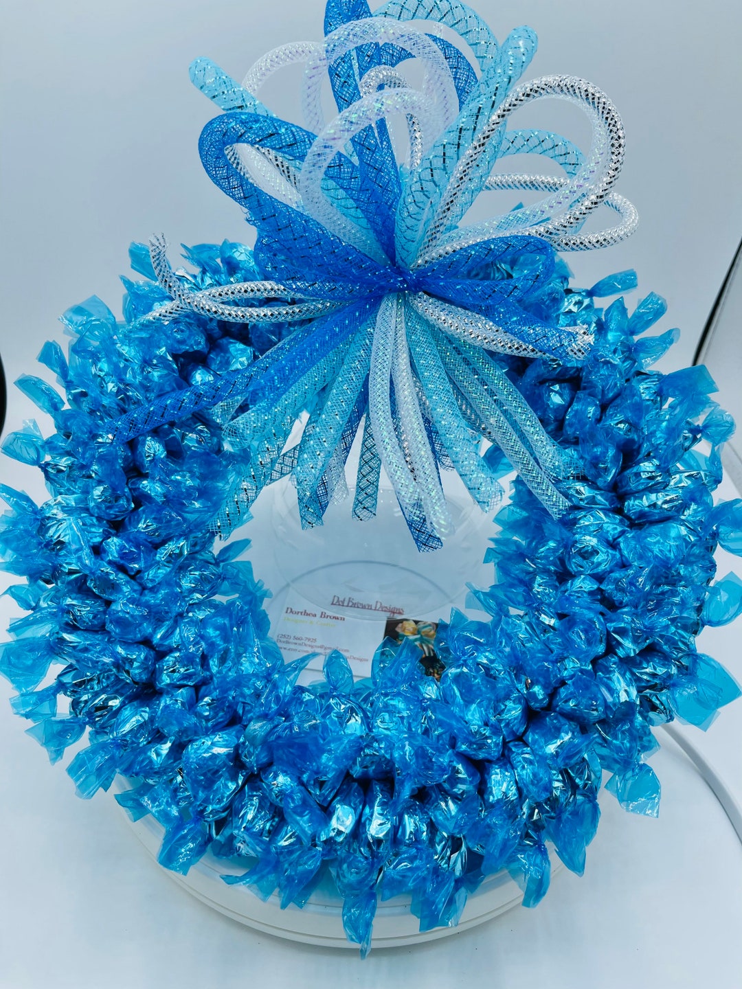 Blueberry Flavored Candy Wreath Edible 300 Pieces - Etsy