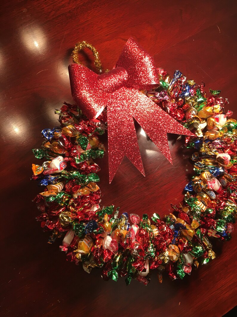 Candy Wreath Edible fruit-flavored 300 pieces | Etsy