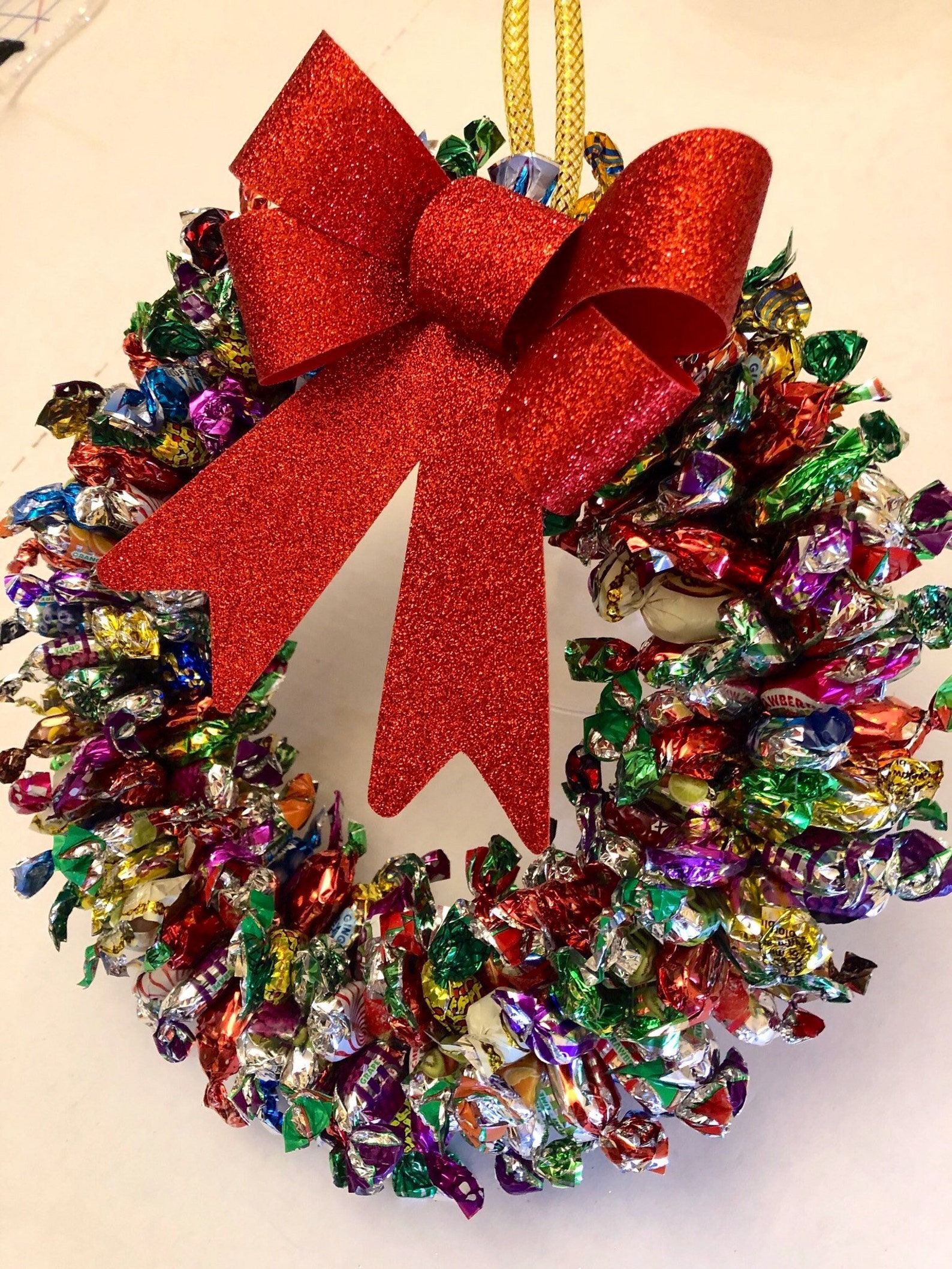 Candy Wreath Edible Fruit-flavored (300 Pieces) - Etsy