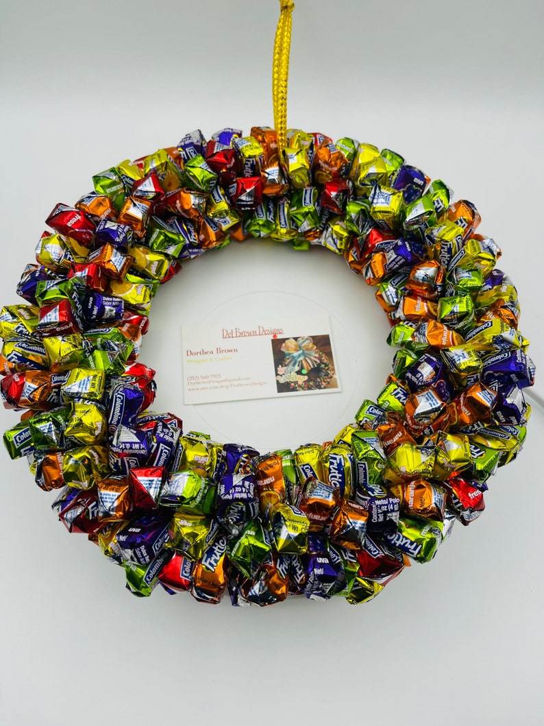 Candy Wreath Edible Fruit-flavored 300 Pieces | Etsy