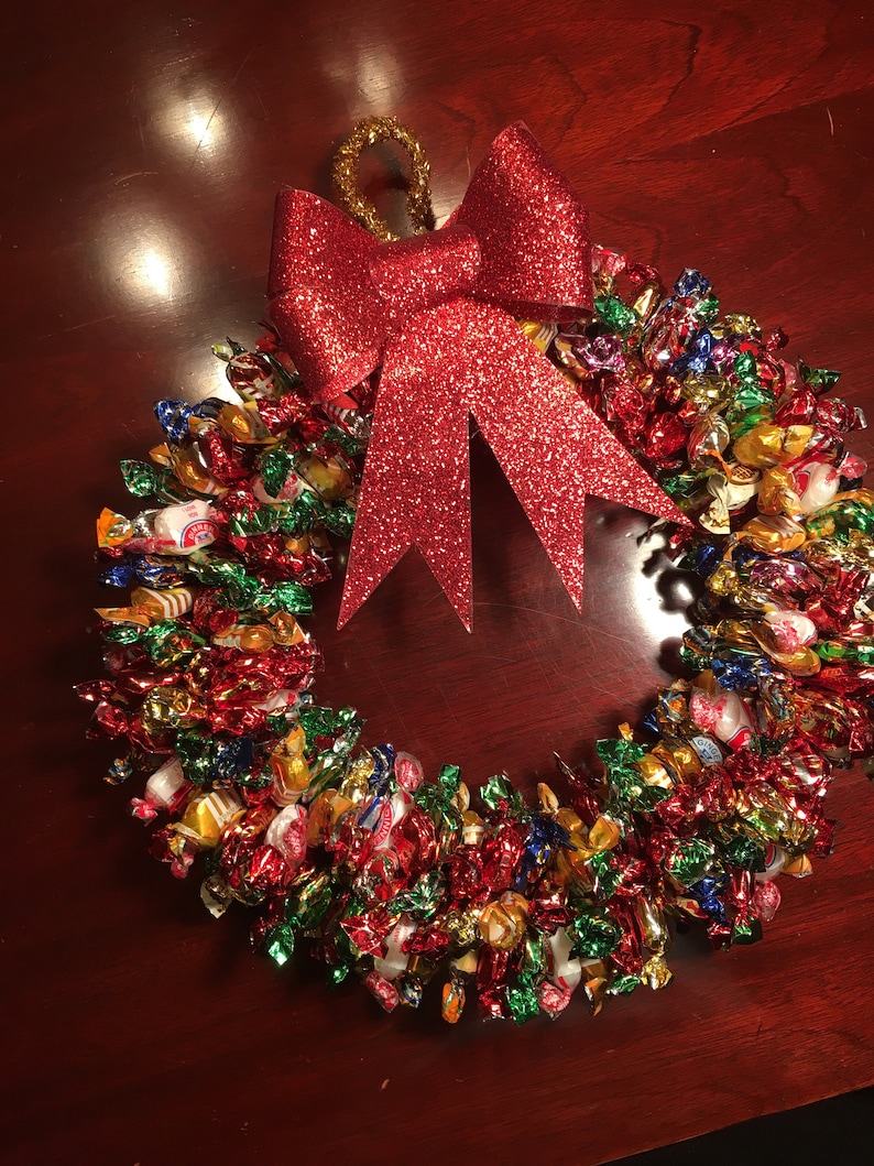Candy Wreath Edible fruit-flavored 300 pieces | Etsy