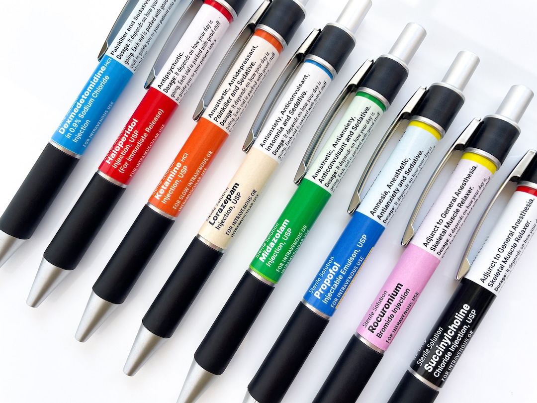 Rx Sedative Pens, Funny Nurse Doctor Vet Tech Gift - Etsy