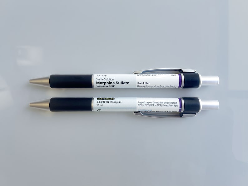 Rx Painkiller Pens, Funny Medical Gift, Nurse, Doctor, Vet Tech - Etsy