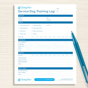 The Original Service Dog Training Log™ - Service Dog Trainers and ...