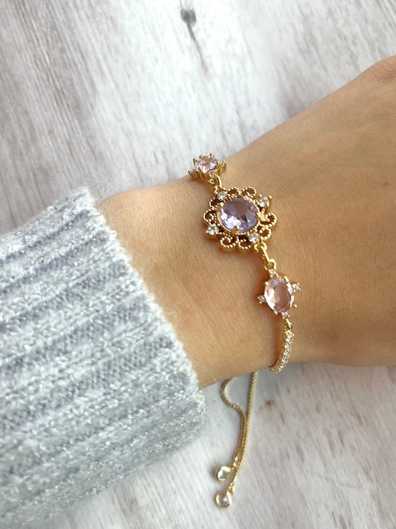 Persephone Princess Romantic Bracelet Gold Plated - Etsy
