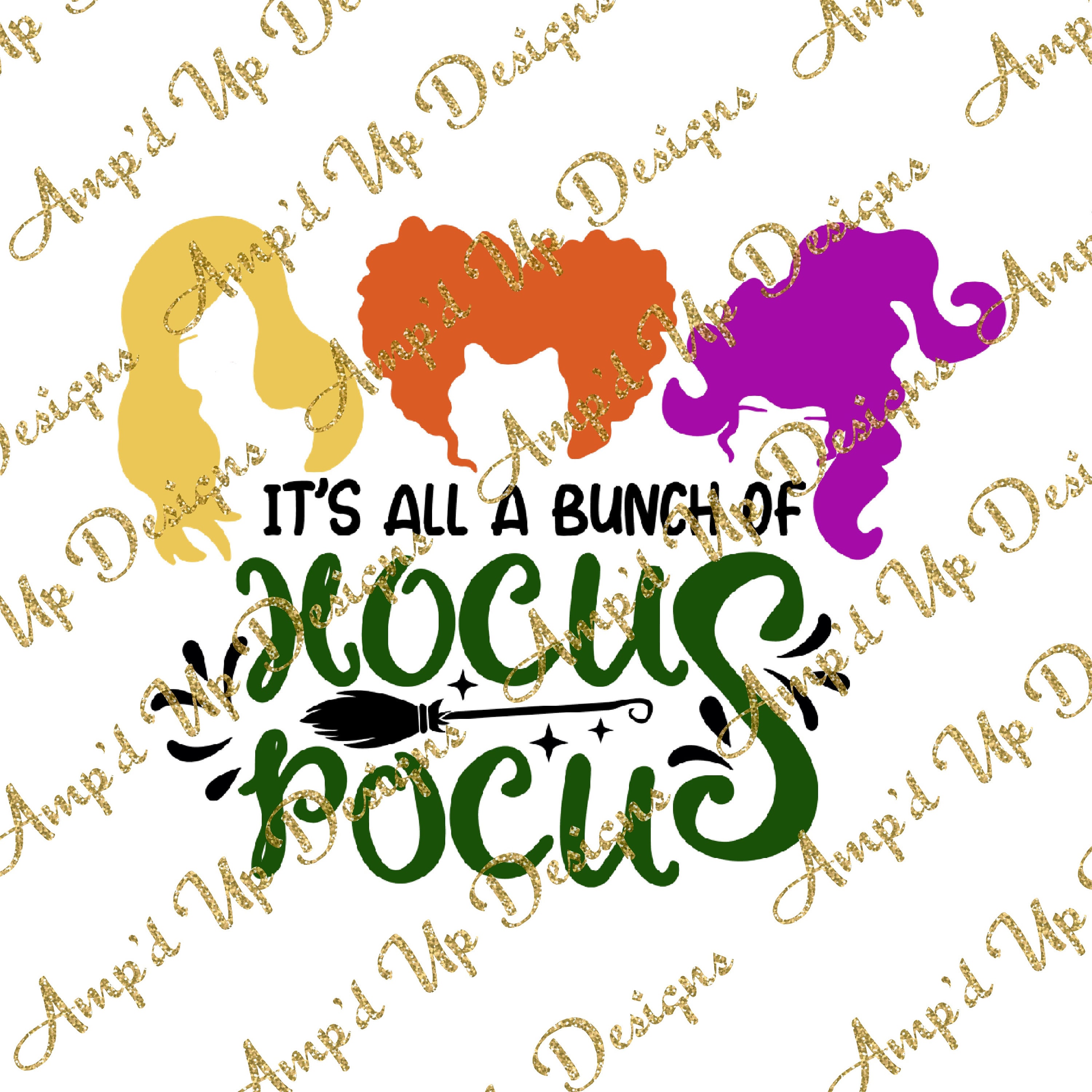 Hocus Pocus Clear Laser printed Waterslide image tumbler | Etsy