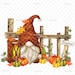 Pumpkin Fall Gnome PNG, Digital Download, Fall Gnomes, Gnome Decal ...