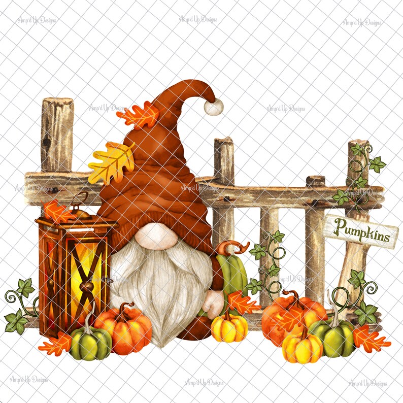 Pumpkin Fall Gnome PNG Digital Download Fall Gnomes Gnome - Etsy