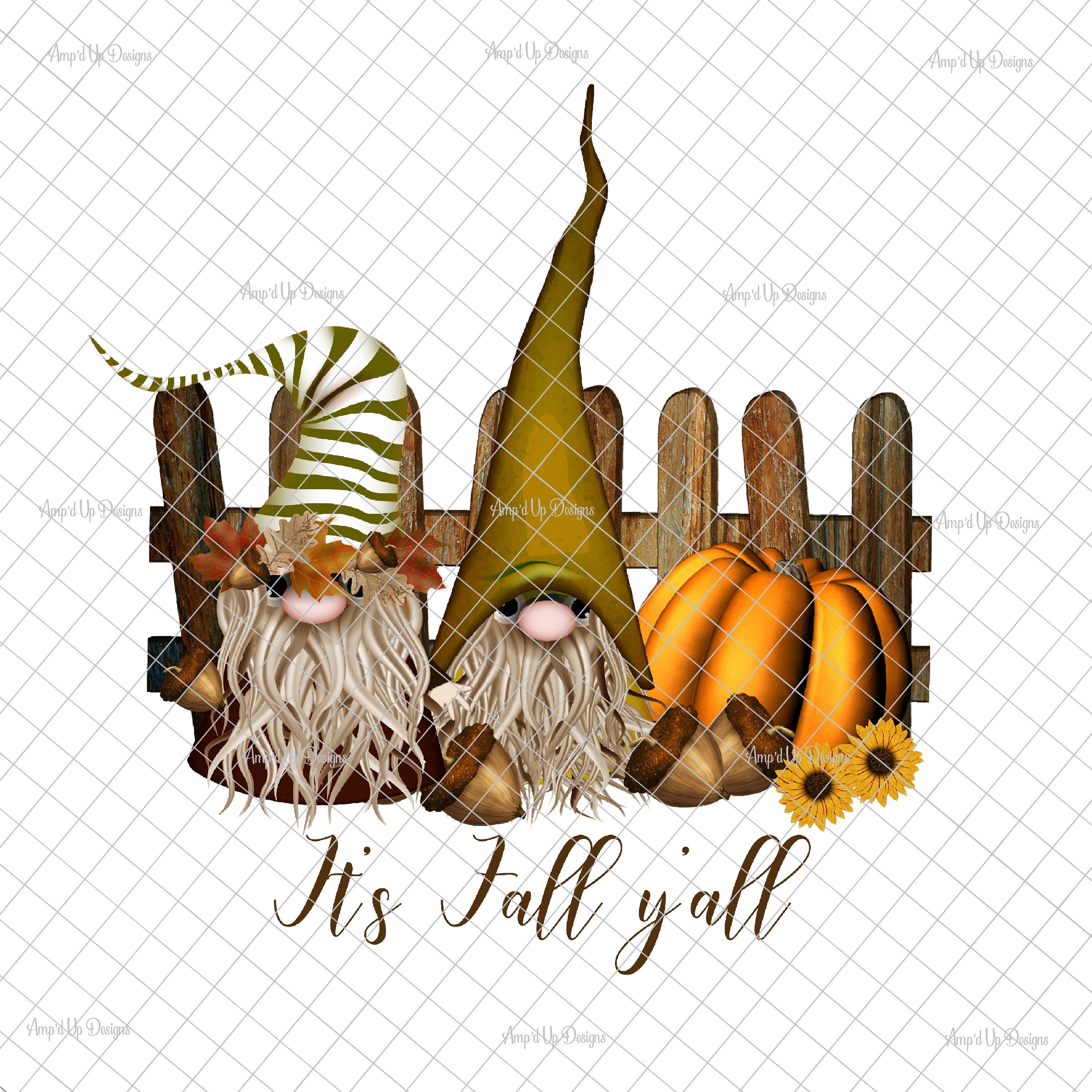 Its Fall Yall PNG Cute Gnomes Fall Gnome Decal Fall | Etsy