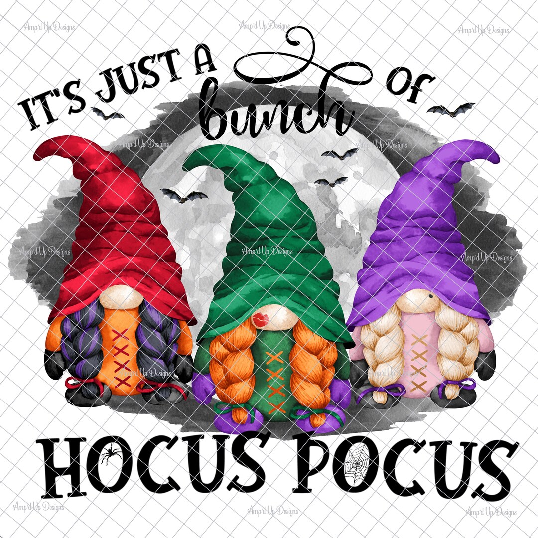 Hocus Pocus Clear Laser Printed Waterslide Image, Hocus Pocus Decal ...