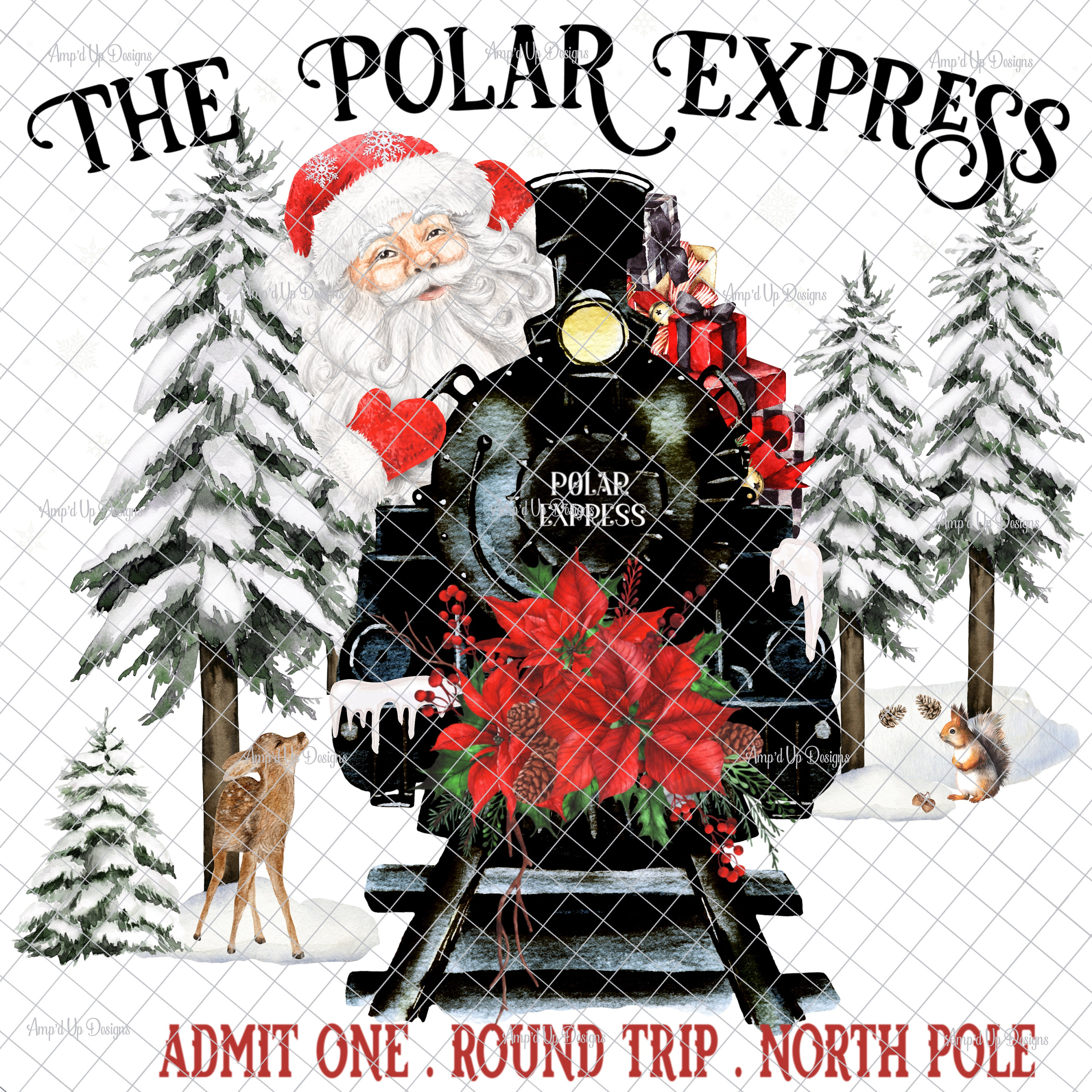 Polar Express Png Santa Png Digital Download Sublimation - Etsy