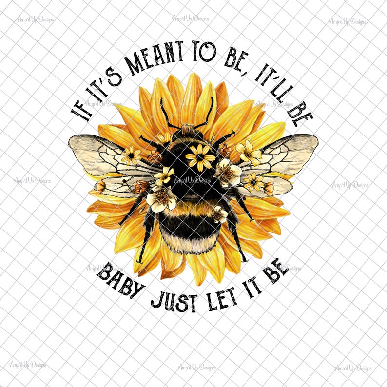 If Its Meant to Bee Itll Be Baby Just Let It Be Clear Laser - Etsy