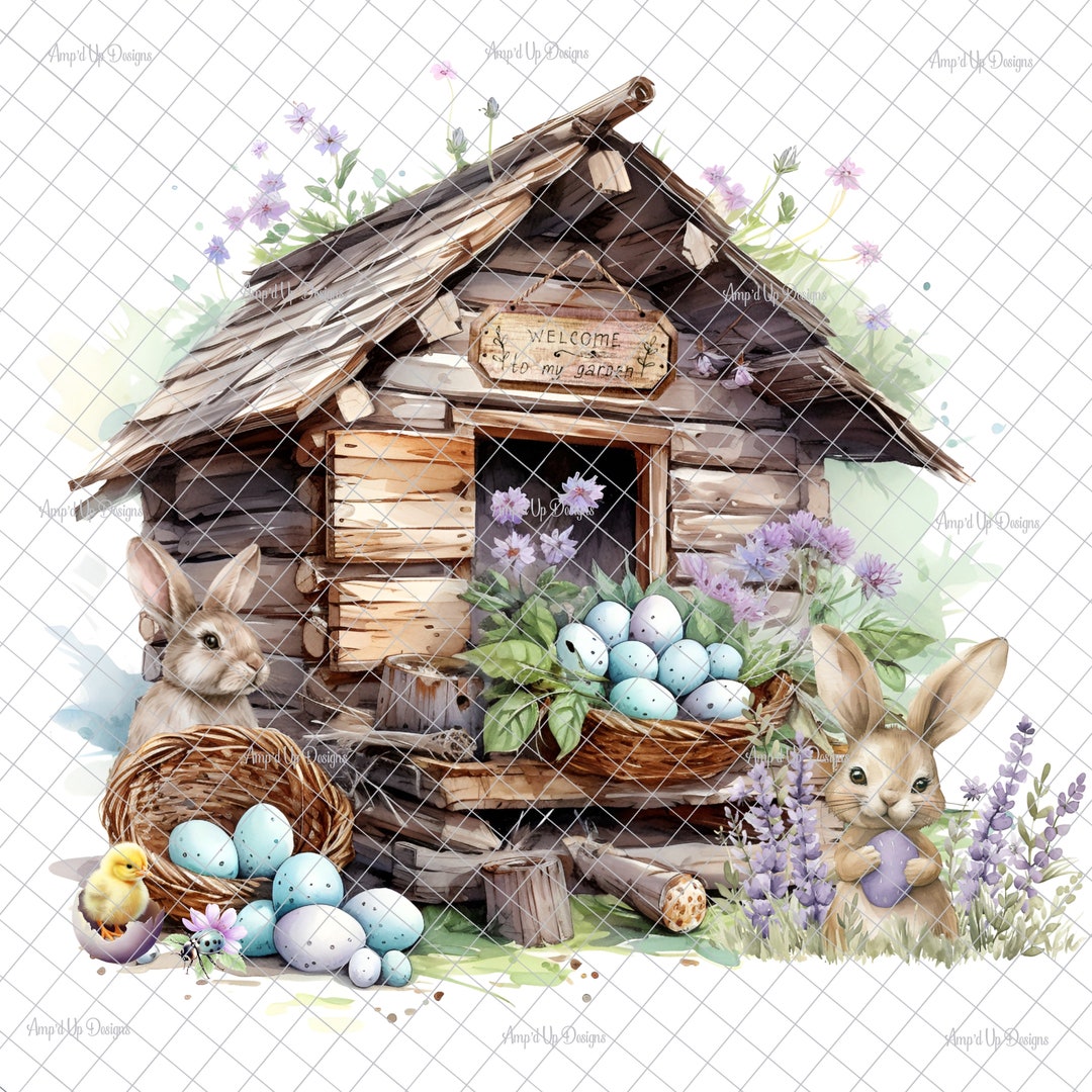 Spring Bunny PNG, Sublimation, Tulips Easter Images, Spring Images ...