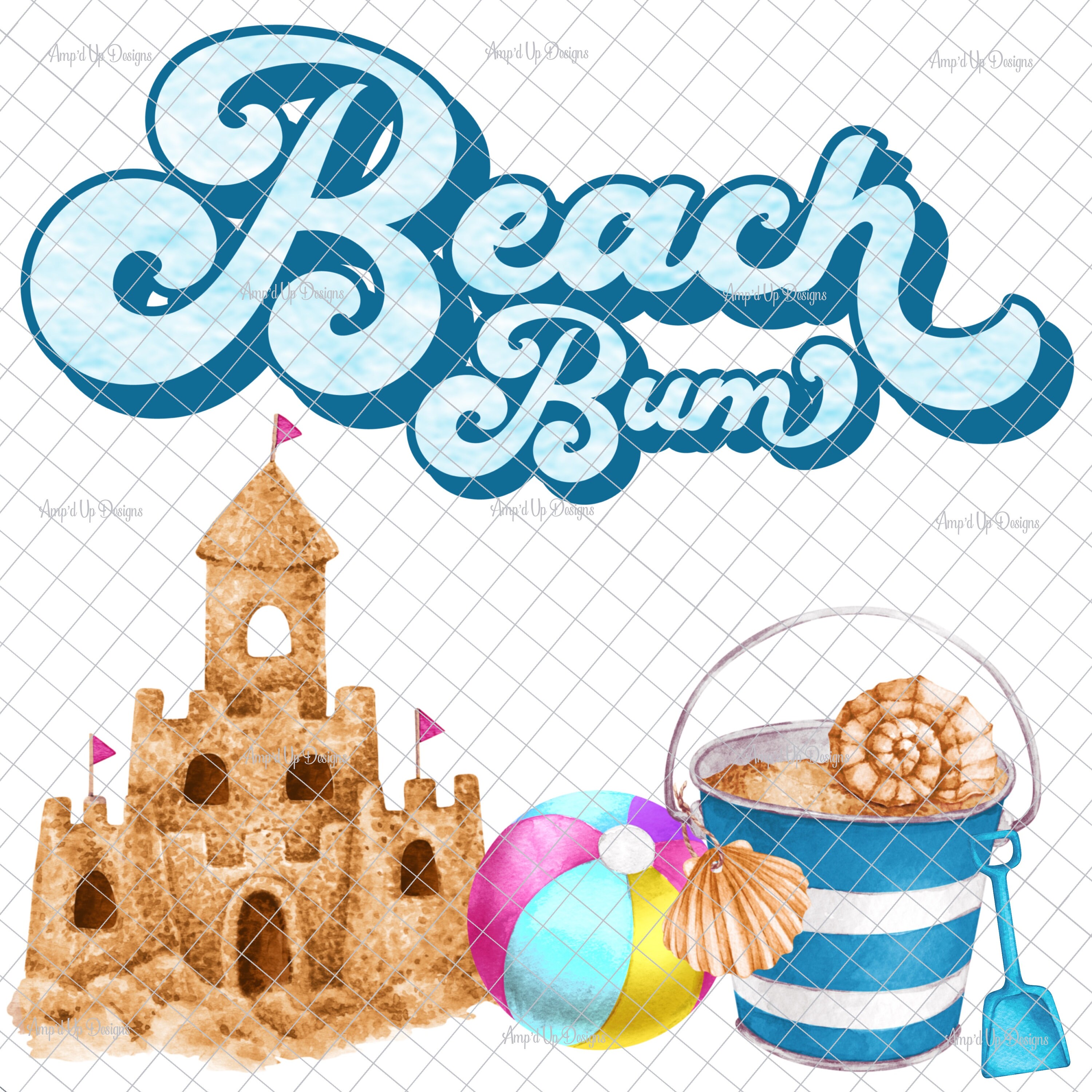 Beach Bum PNG PNG Graphics Digital Download Summer - Etsy