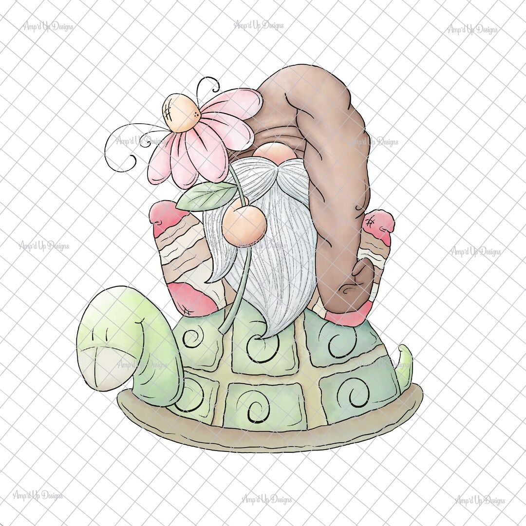 Spring Gnome Clear Laser Printed Waterslide Image, Gnome Tumblers,gnome ...