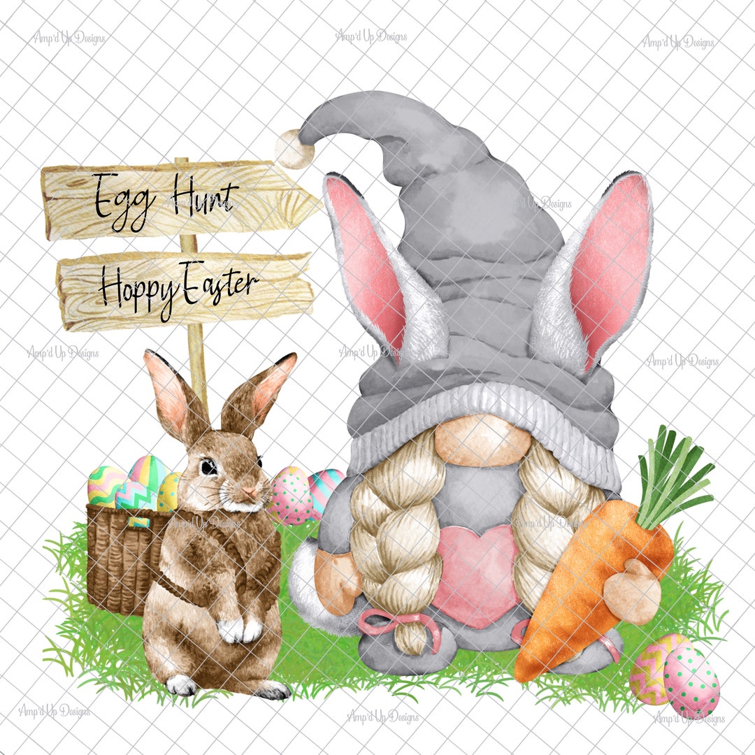 Happy Easter PNG, Sublimation, Gnome PNG, Easter Gnome Download, Gnome ...