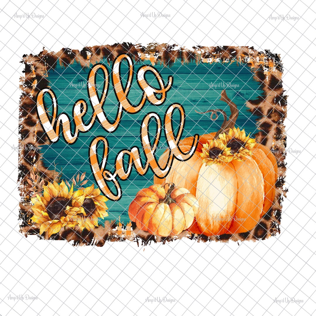 Hello Fall PNG, Pumpkin, Fall Image, Fall Decal,pumpkin Decal ...