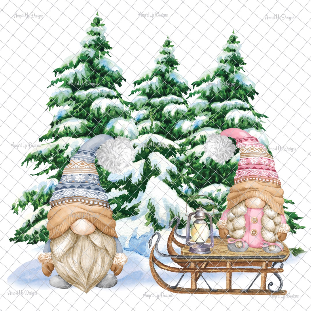Winter Gnomes PNG, PNG Graphics, Winter Gnome Tumblers, Winter Gnome ...