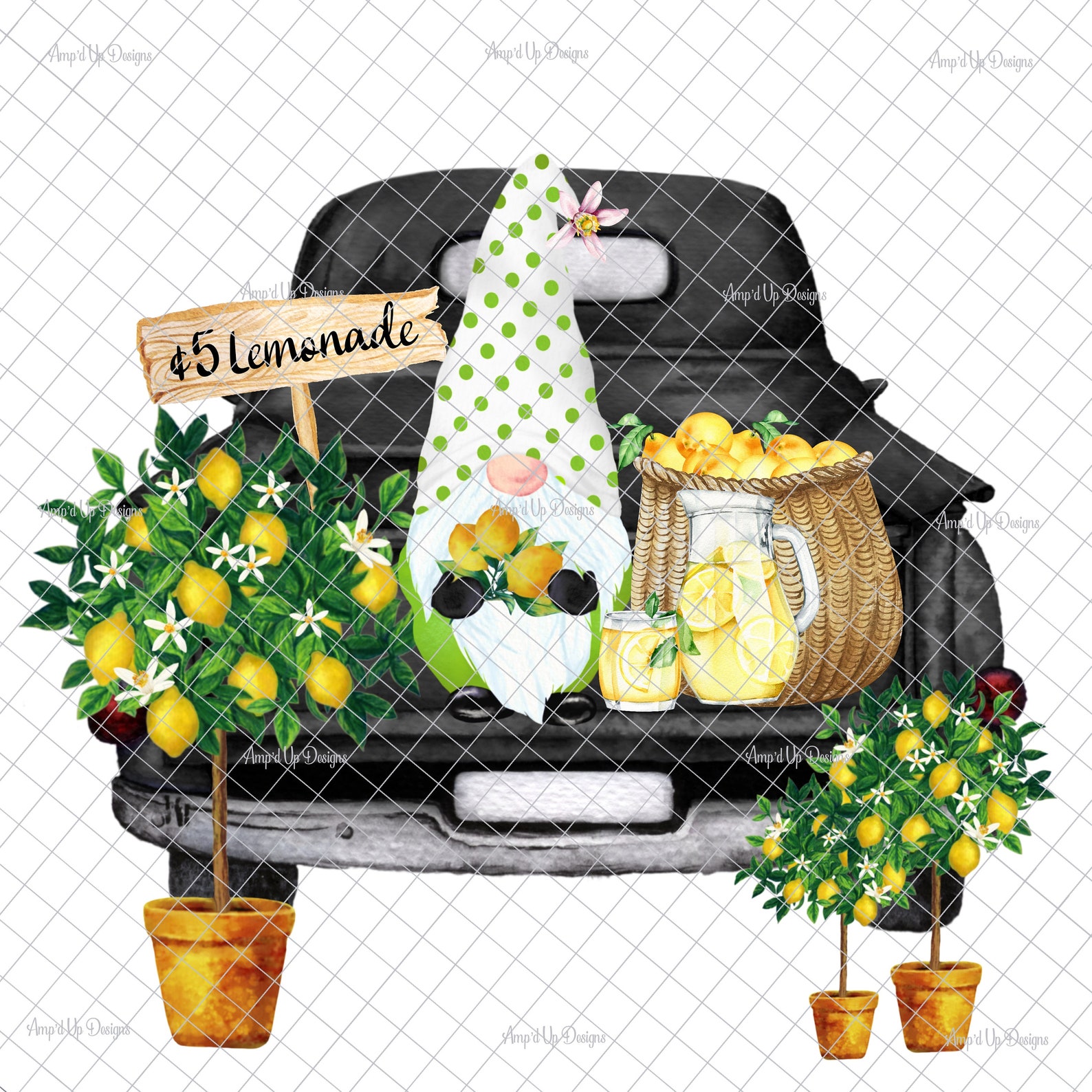 Lemonade Truck Clear Laser Printed Waterslide Image Gnome - Etsy