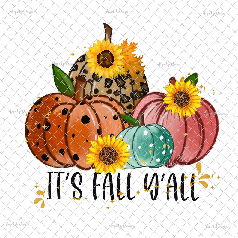 Its Fall Yall Clear Laser Printed Waterslide Image Pumpkin - Etsy