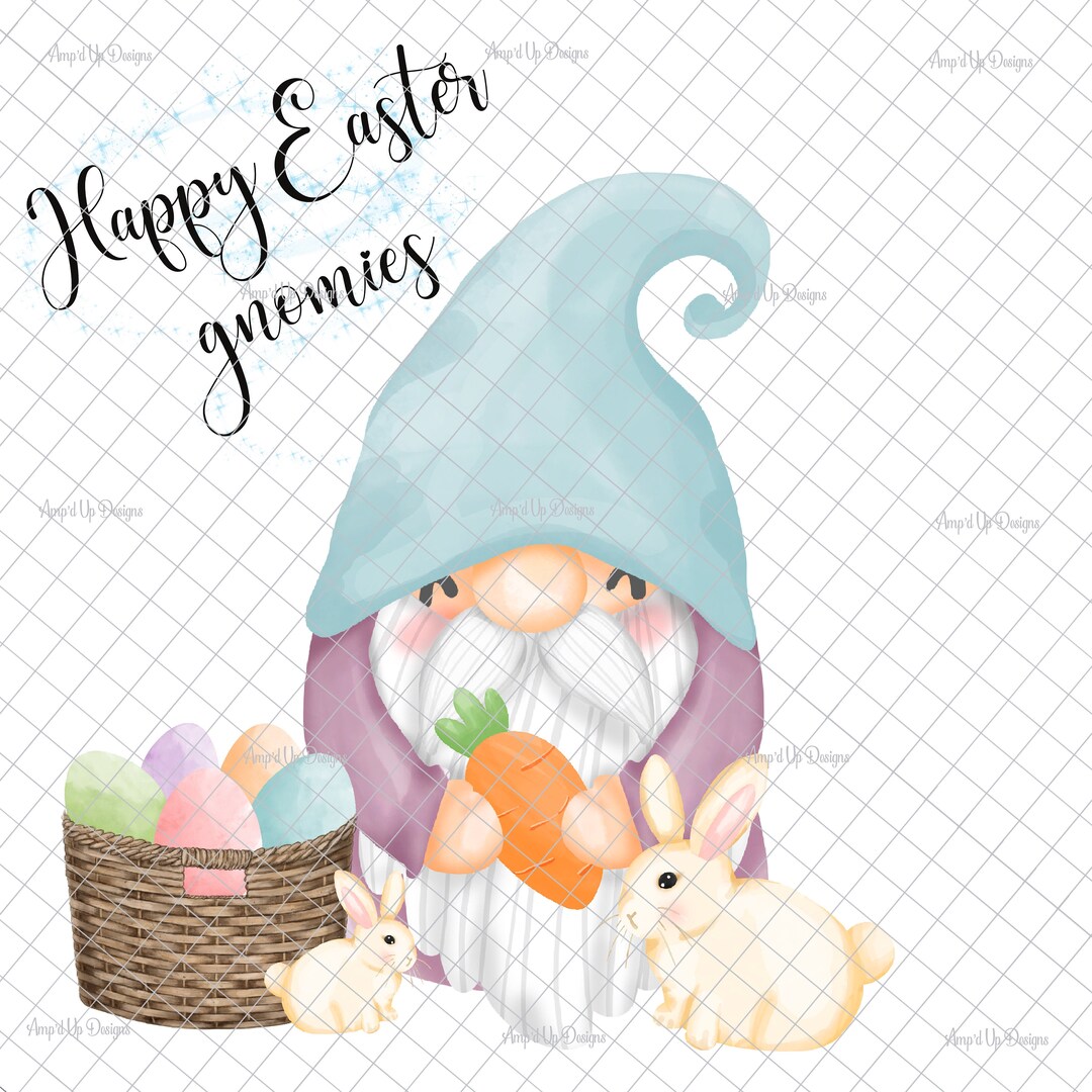 Happy Easter Gnomies PNG, Sublimation ,gnome Decal, Easter Gnome Image ...