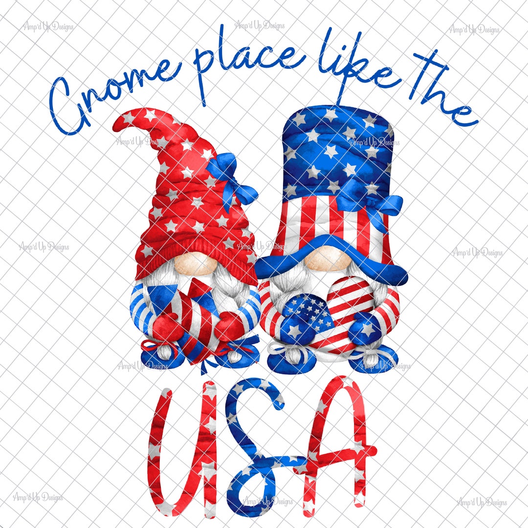 Patriotic Gnomes PNG, Gnome Graphics, Sublimation, Patriotic Gnome ...
