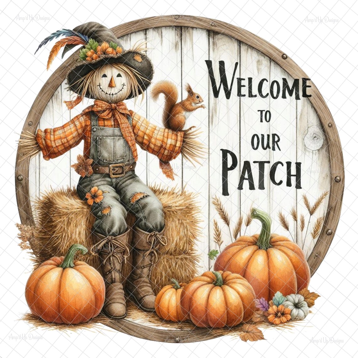 Hello Fall Scarecrow PNG, Scarecrow Images, Digital, Scarecrow Decal ...