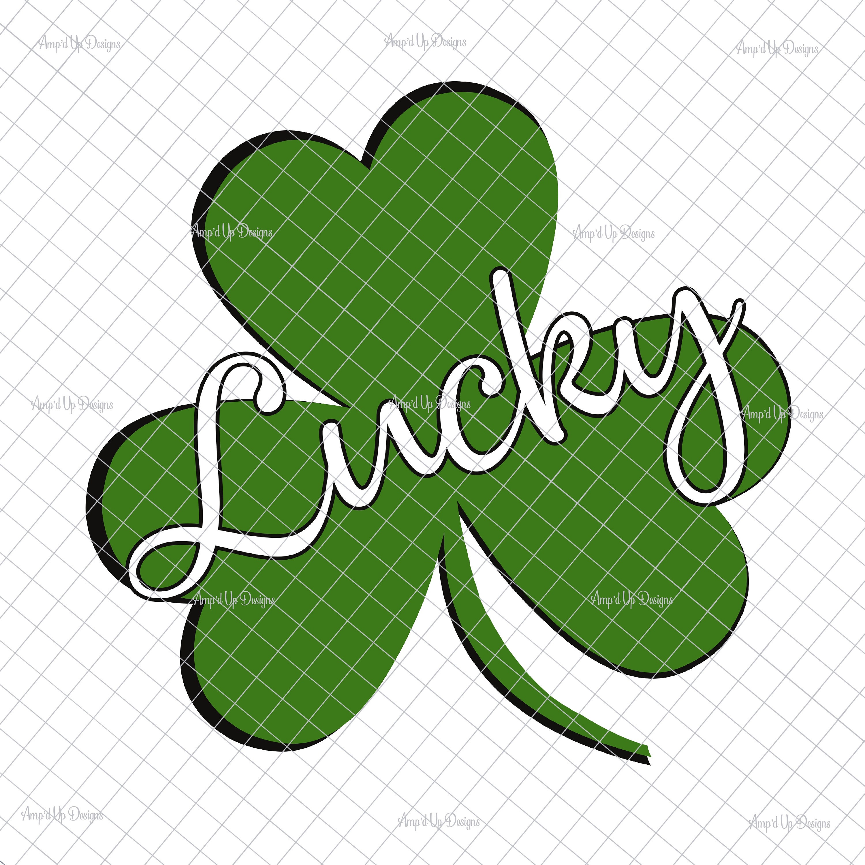 Lucky Shamrock PNG PNG Graphics Shamrock Decal Shamrock - Etsy
