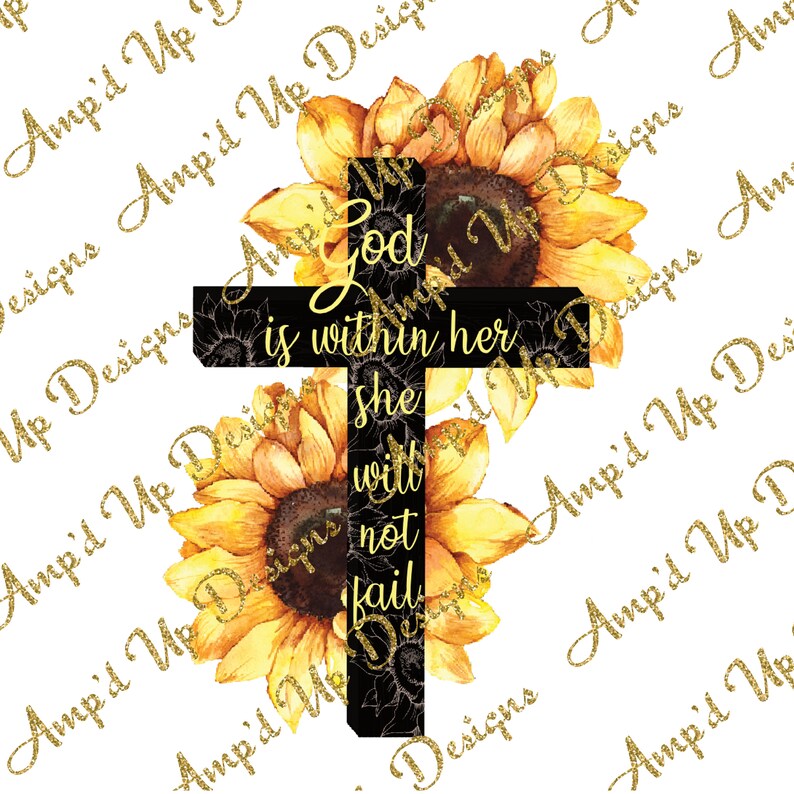 God is within her she will not fail PNG PNG graphics | Etsy