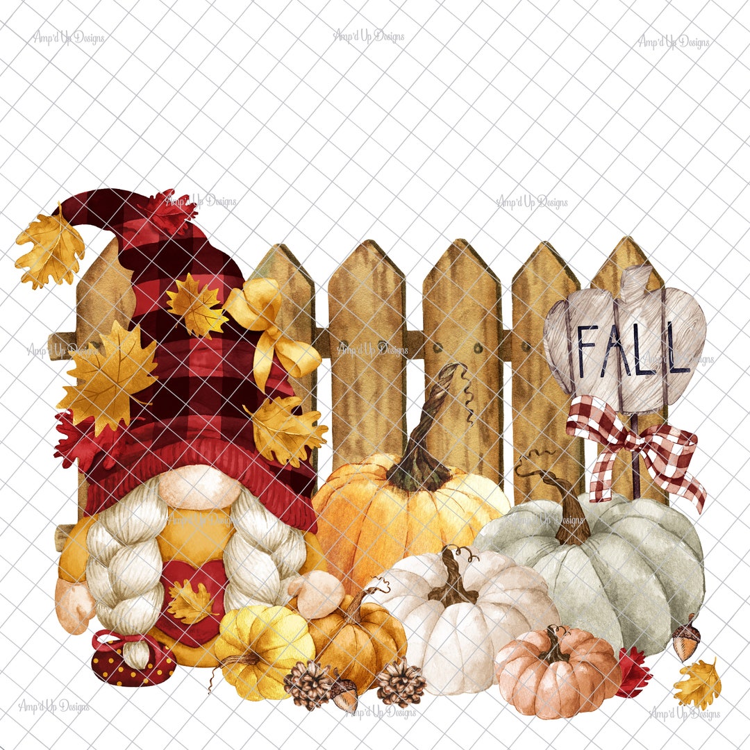 Fall Gnome PNG, PNG Graphics, Fall Gnomes, Pumpkins, Gnome Decal ...