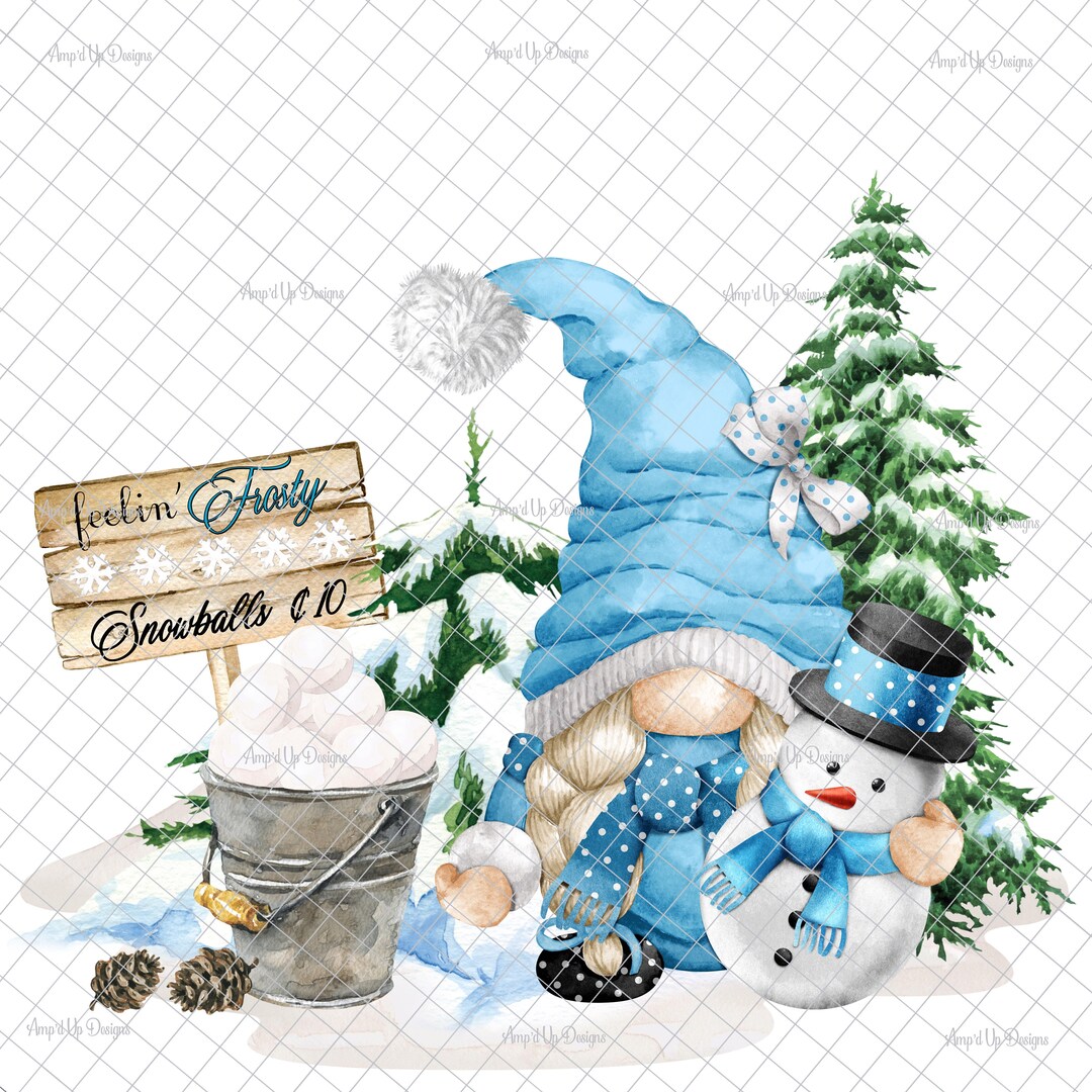 Feelin’ Frosty PNG, Snowman Gnome, Snowballs, Snowman Image, Christmas ...