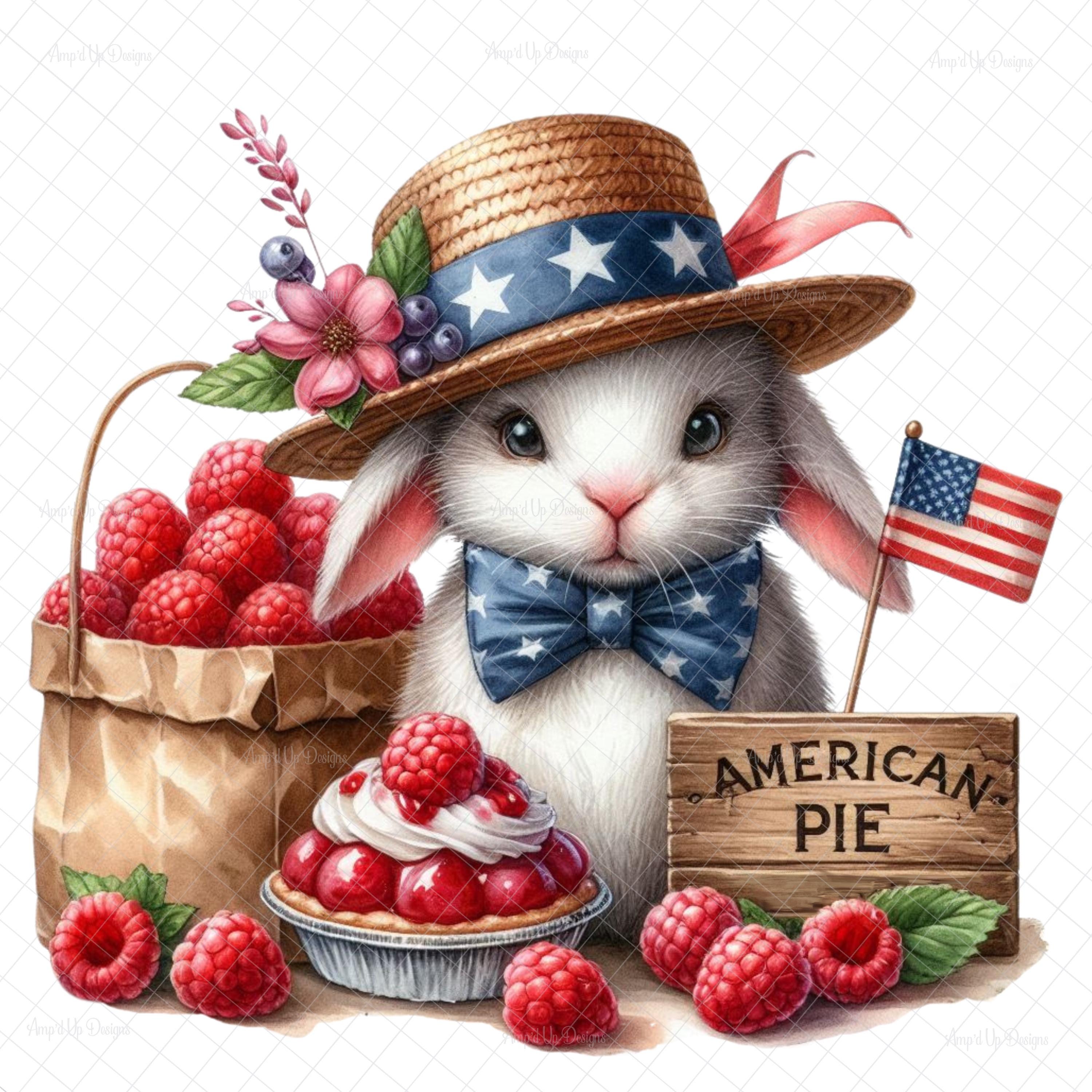 Patriotic Bunny PNG, PNG Graphics, Bunny Decal, Door Hanger, Sublimation, Bunny Download ...