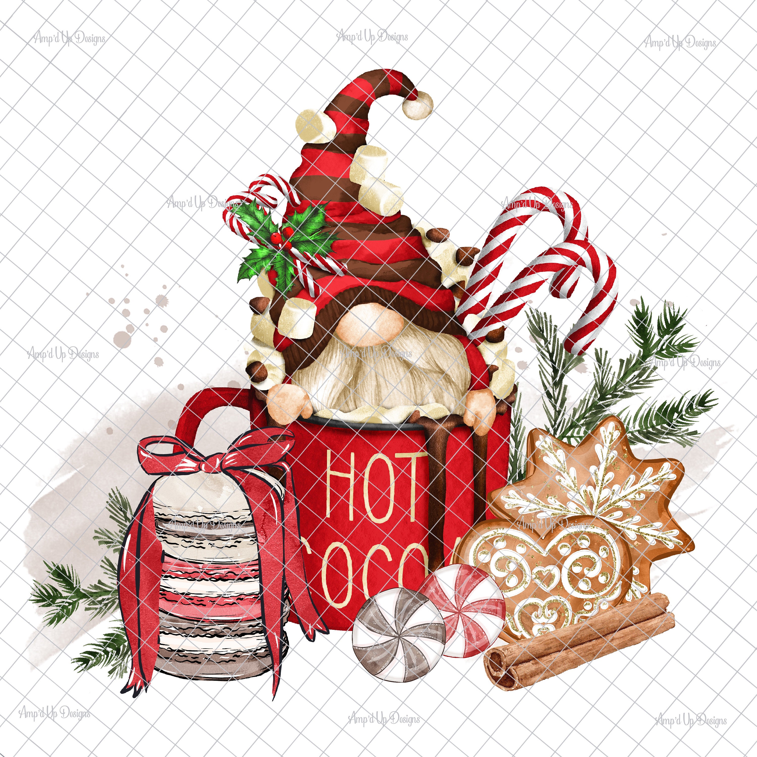 Hot Cocoa Gnome PNG PNG Graphics Waterslide Images Gnome - Etsy Australia