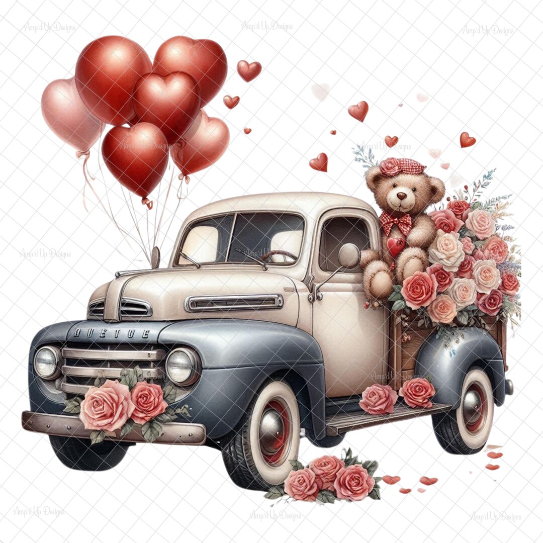 Loads of Love PNG, Sublimation, Xoxo, Valentines Truck, Valentines ...
