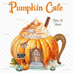 Pumpkin Cafe PNG, PNG Graphics, Pumpkins, Pumpkin Latte, Pumpkin Spice ...