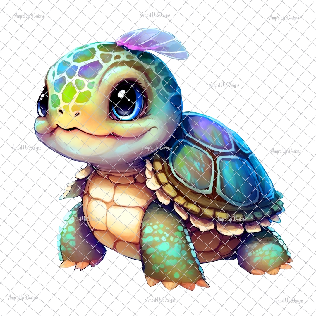 Turtle Clear Laser Printed Waterslide Image, Turtle Tumblers,gnome ...