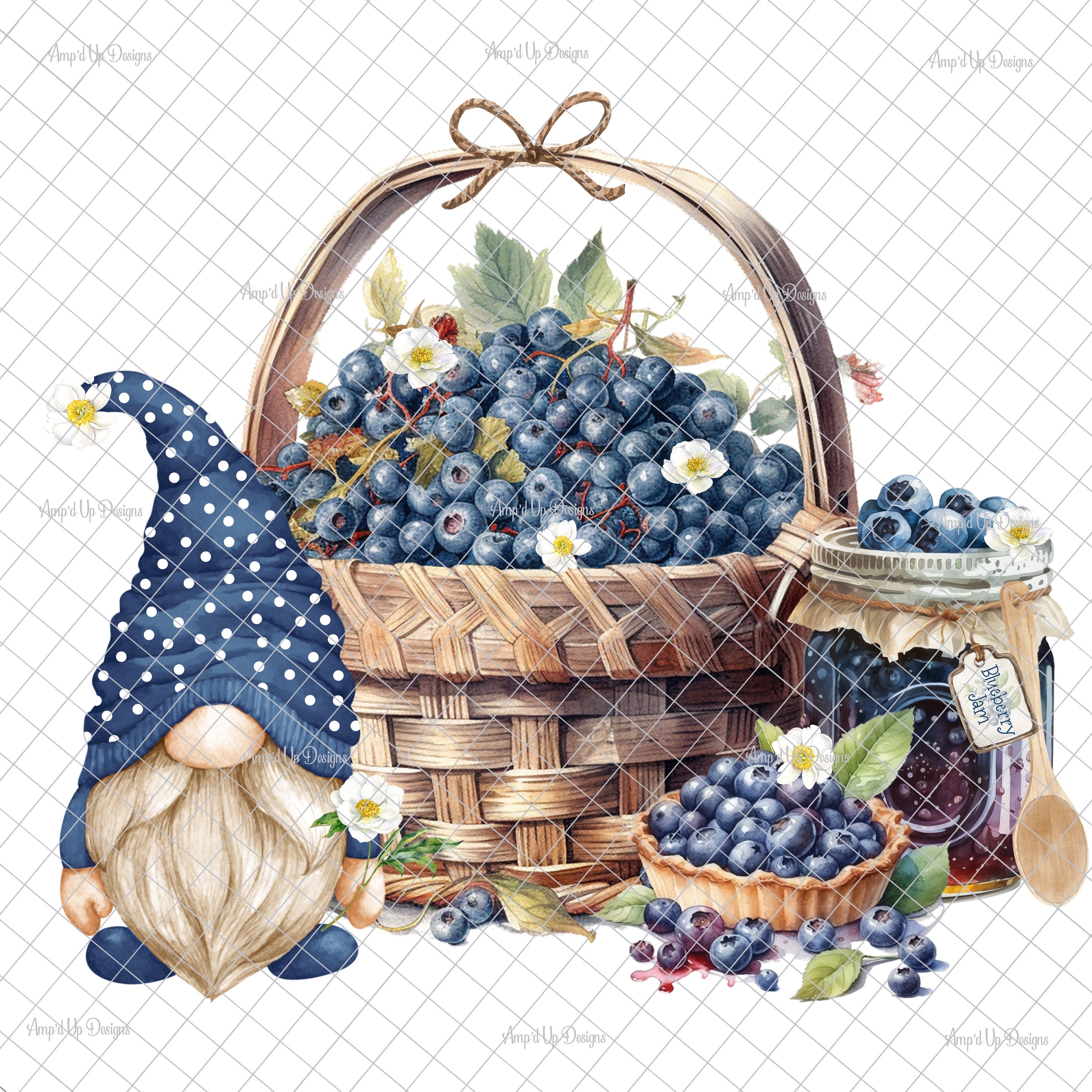 Blueberry Farm Clip Art