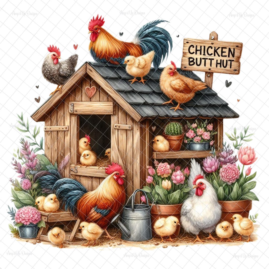 Chicken Butt Hut PNG, PNG Graphics, Tumblers, Chicken Decal ...