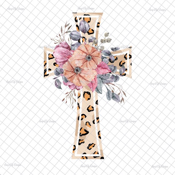 Leopard Cross Clear Laser Printed Waterslide Spring Image - Etsy