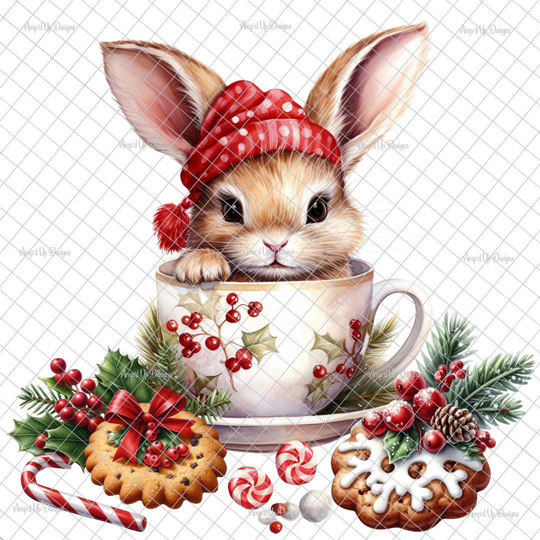 Christmas Bunny PNG, PNG Graphics, Christmas Bunny, Christmas Images ...