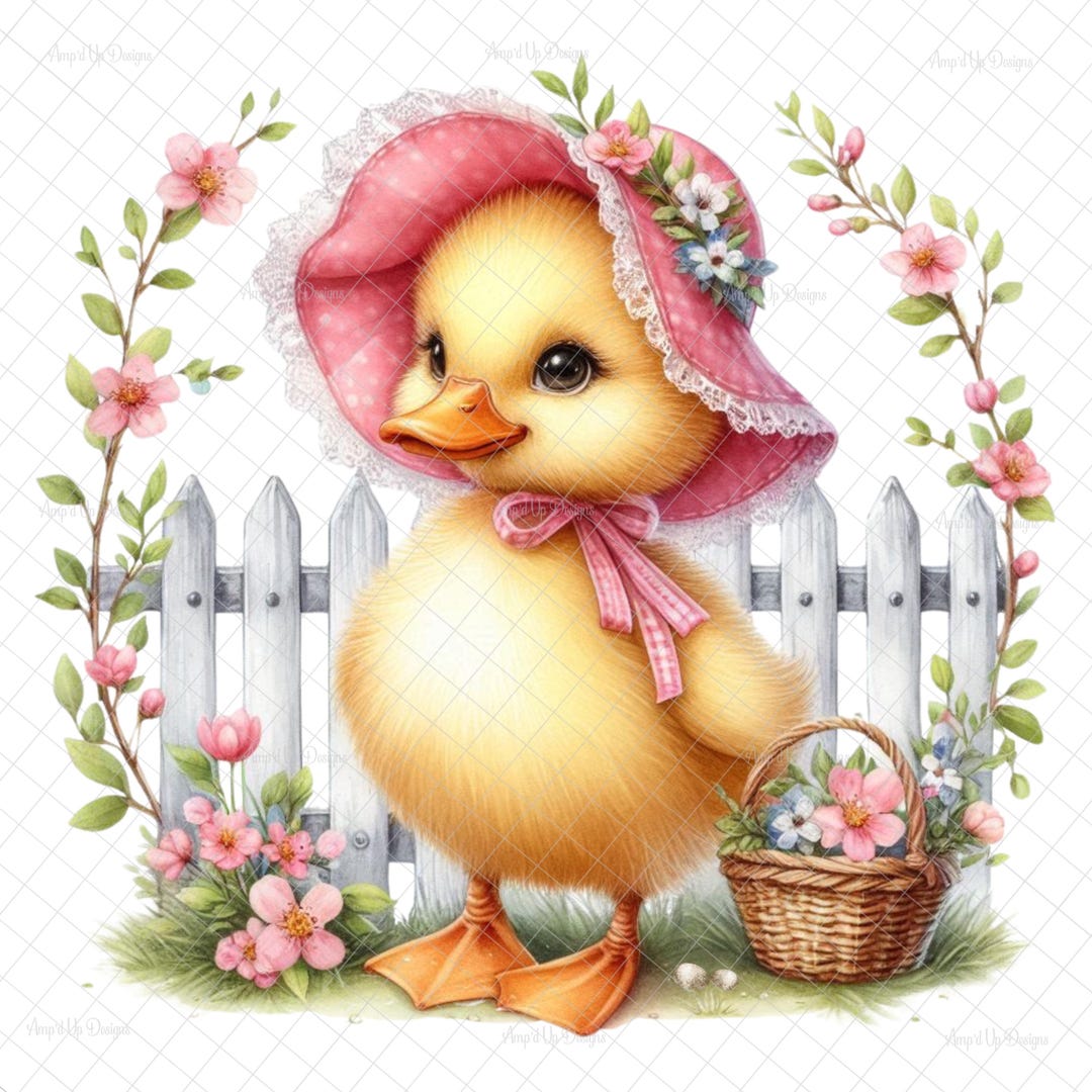 Spring Ducks PNG, Sublimation, Digital, DTF, Spring Duck Graphic, Duck ...